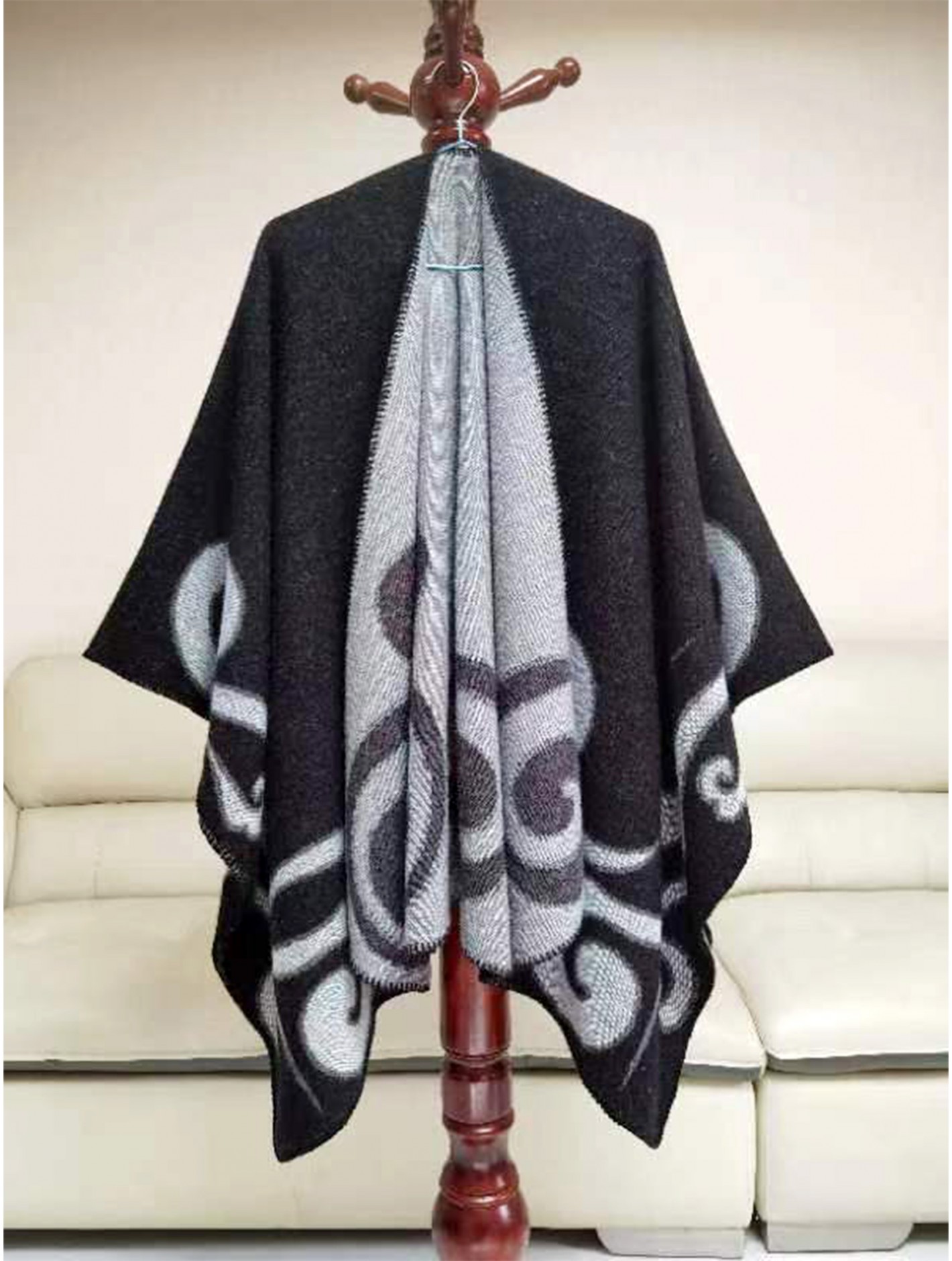 Soft Abstract Patterned Shawl